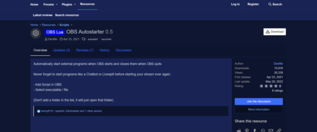 OBSを立ち上げたときに自動で他のプログラムを起動する「Autostarter」の使い方 – ひとみマンのOBS学校